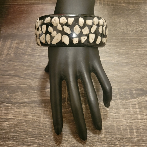 Jewelry | Stone Statement Bangle Bracelet | Poshmark
